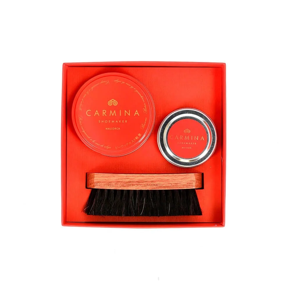 ESSENTIAL SHOE CARE KIT BURGUNDY