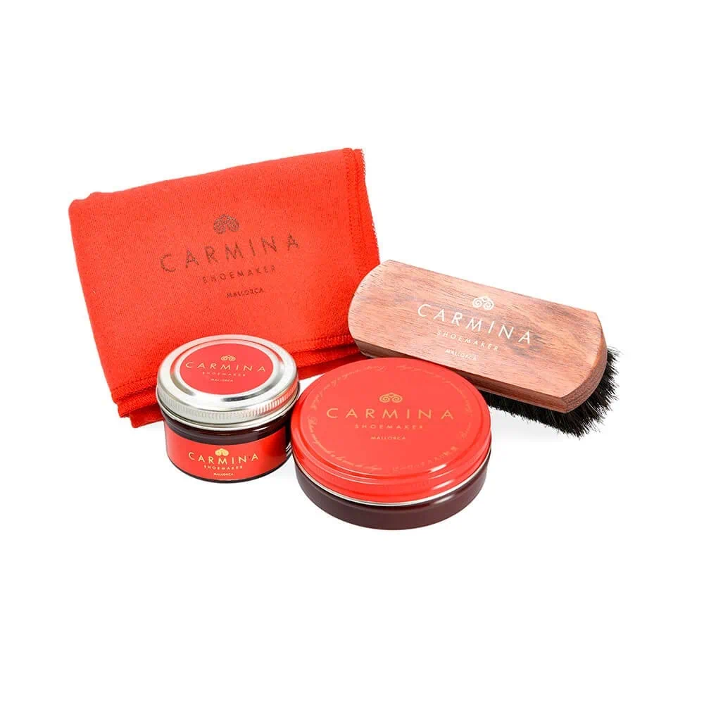ESSENTIAL SHOE CARE KIT BURGUNDY
