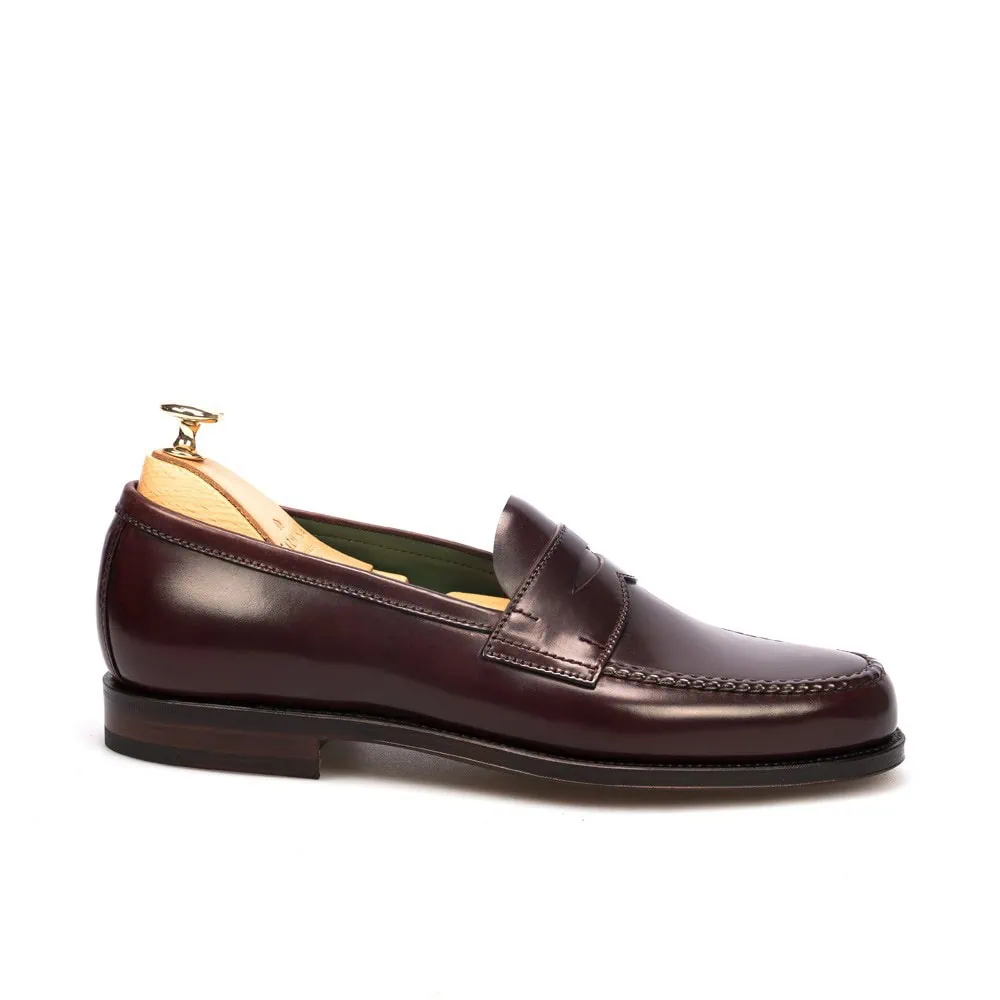 Burgundy Cordovan Dress Loafers | CARMINA Shoemaker