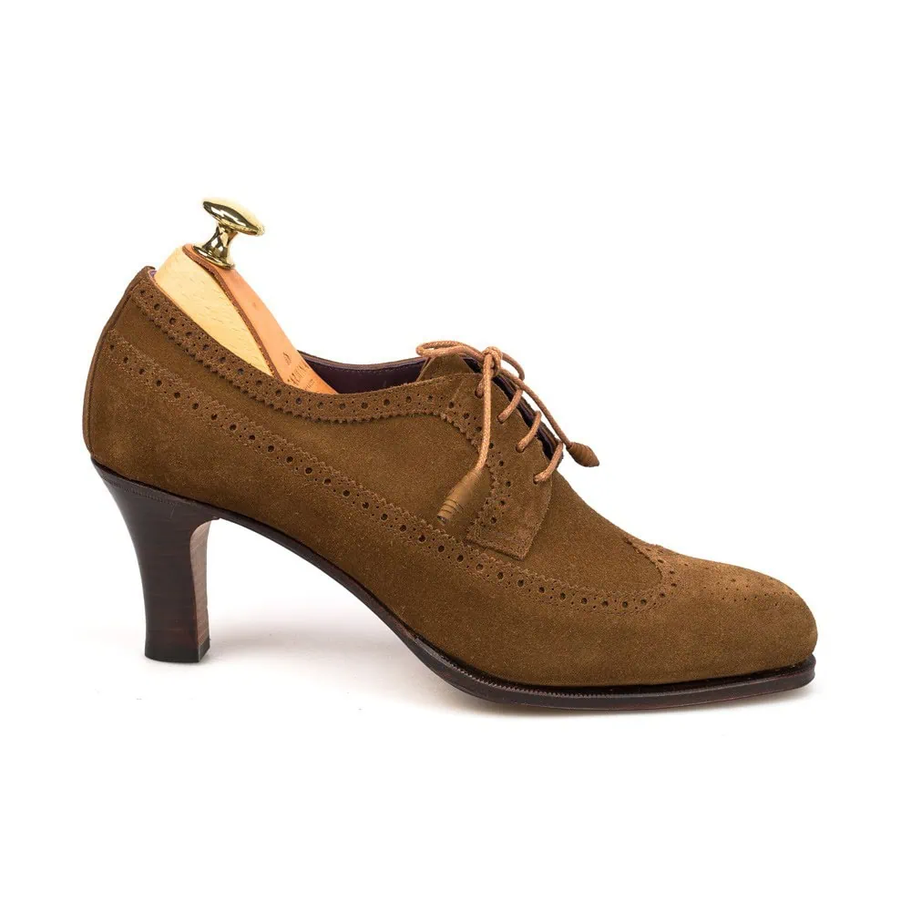 Women's Snuff Suede High Heel Shoes | CARMINA