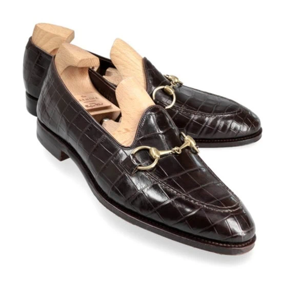 ALIGATOR SHOES BROWN ALIGATOR | CARMINA