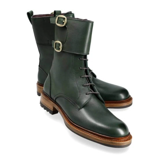 WOMEN BOOTS GREEN RUSTICALF | CARMINA