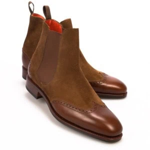 WOMEN'S CHELSEA BOOTS IN VEGAN AND SUEDE|CARMINA