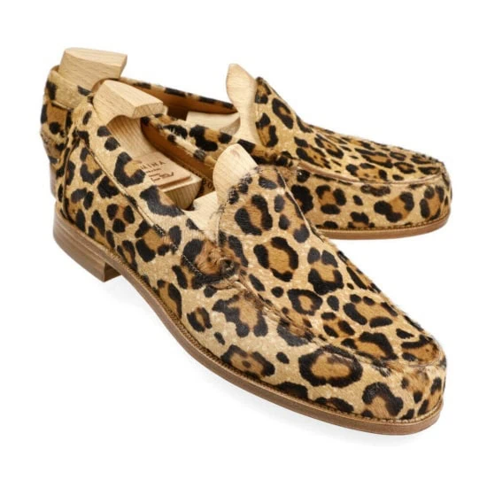 WOMEN SLIPPERS PONY LEOPARD | CARMINA