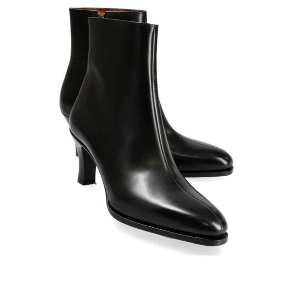 HEELED BOOTS BLACK VITELLO | CARMINA